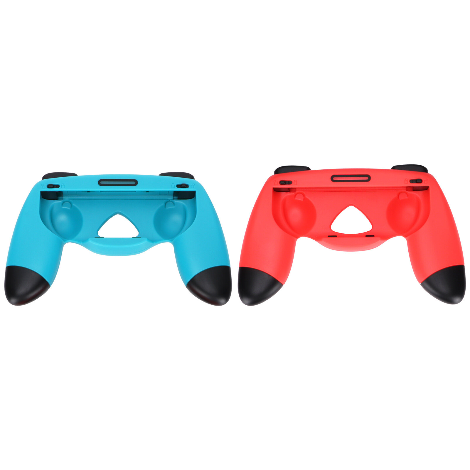 Игровые рукоятки с зарядным кабелем для Switch, противоскользящие и защищенные от пота (красно-синие)