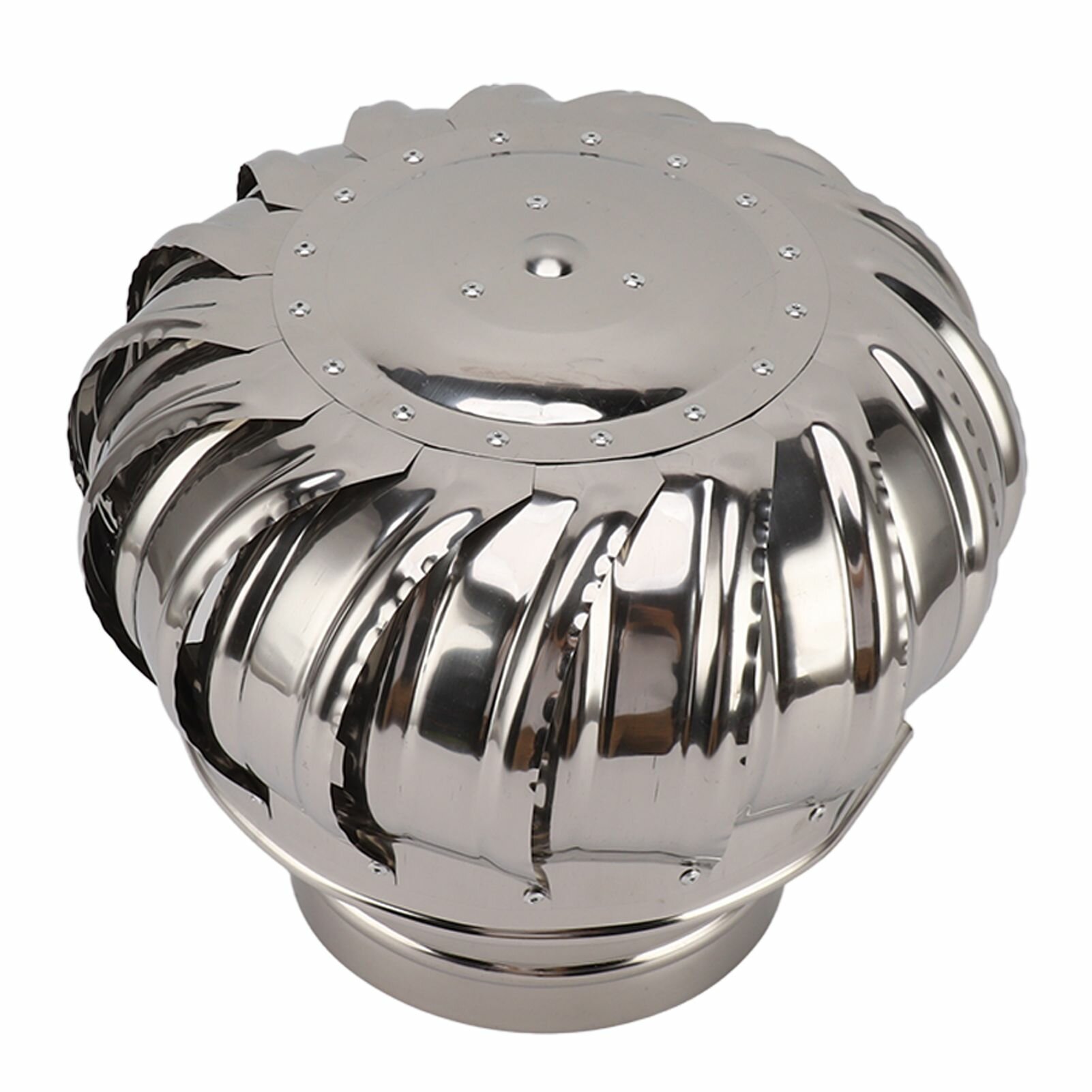 Вращающийся вентиляционный колпак для дымохода из нержавеющей стали 200 типа с зажимом, вес 1138 г