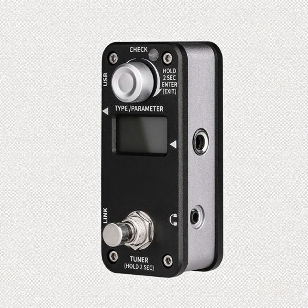 FLATSONS Многофункциональный предусилитель Эффектор Гитарный Эффект Педаль Процессор Универсальные Гитарные Басовые Эффекторы Части Аксессуары для Струнных Инструментов с Режимом Тюнера