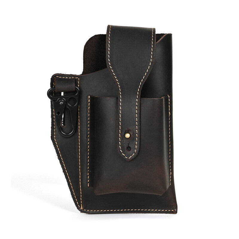 Crazy Horse кожа мужская ретро сигаретная сумка наружная кожаная сумка для мобильного телефона,0.3,10, false,