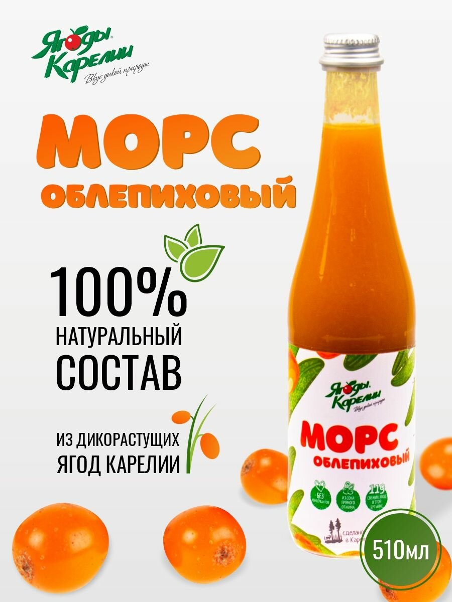 Морс Облепиха, 510мл (12 шт.)
