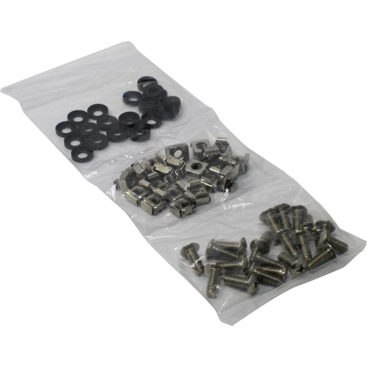 5bites Крепежный комплект для патч-панелей, винт, гайка клетьевая, шайба, 20шт