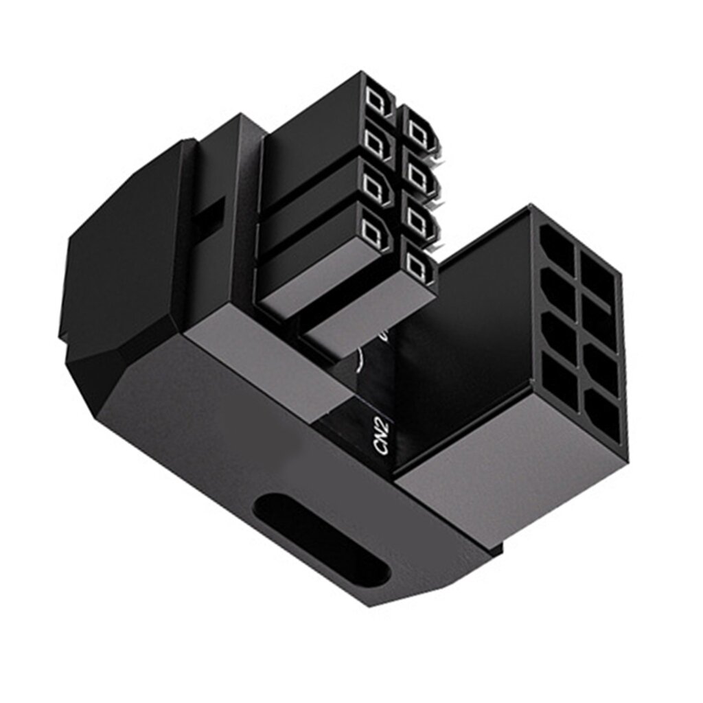 CPU 8Pin Power Connector Adapter 180 Degree Connector for Desktop Graphics Card Mainboard 8Pin Power Steering Connector