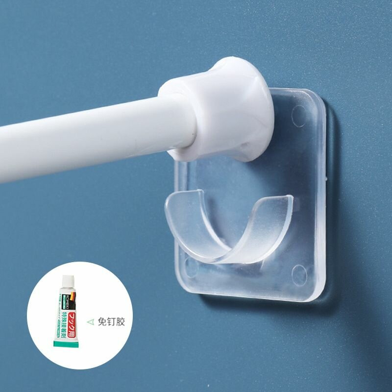 Аксессуар для карниза, Самоклеющийся держатель для рейлинга и карнизов,4шт.