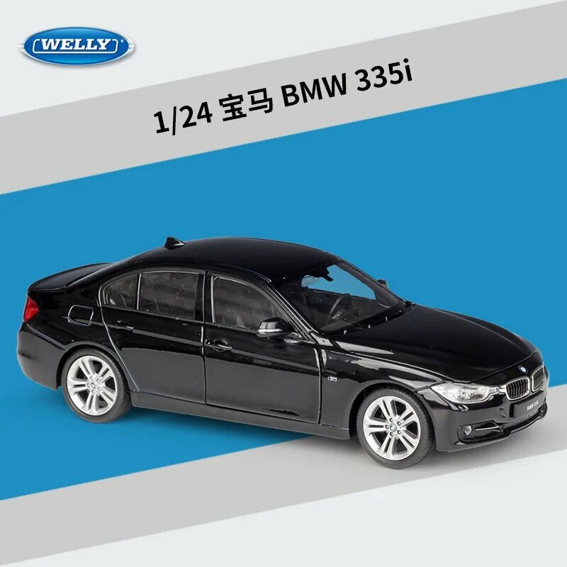 Welly 1:24 BMW 335i, черный