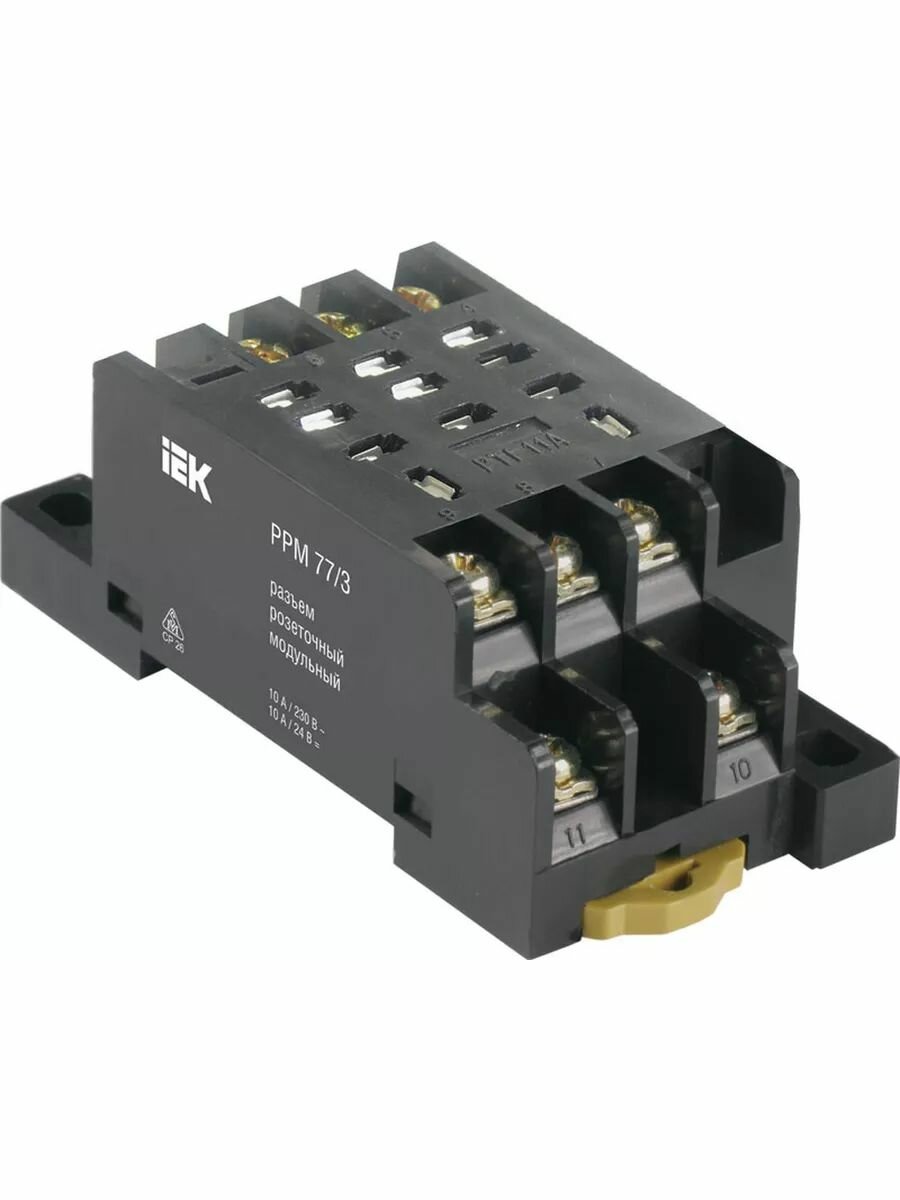 Разъем модульный РРМ77/3(PTF11A) для РЭК77/3(LY3) IEK RRP10D-RRM-3