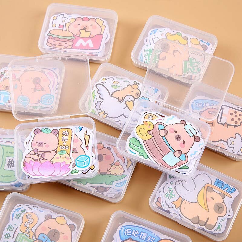 Прозрачные бумажные наклейки DIY для творчества и декора, 2 коробки по 12 шт, универсальный размер 7x5 см, подарок для скрапбукинга и личных дневников