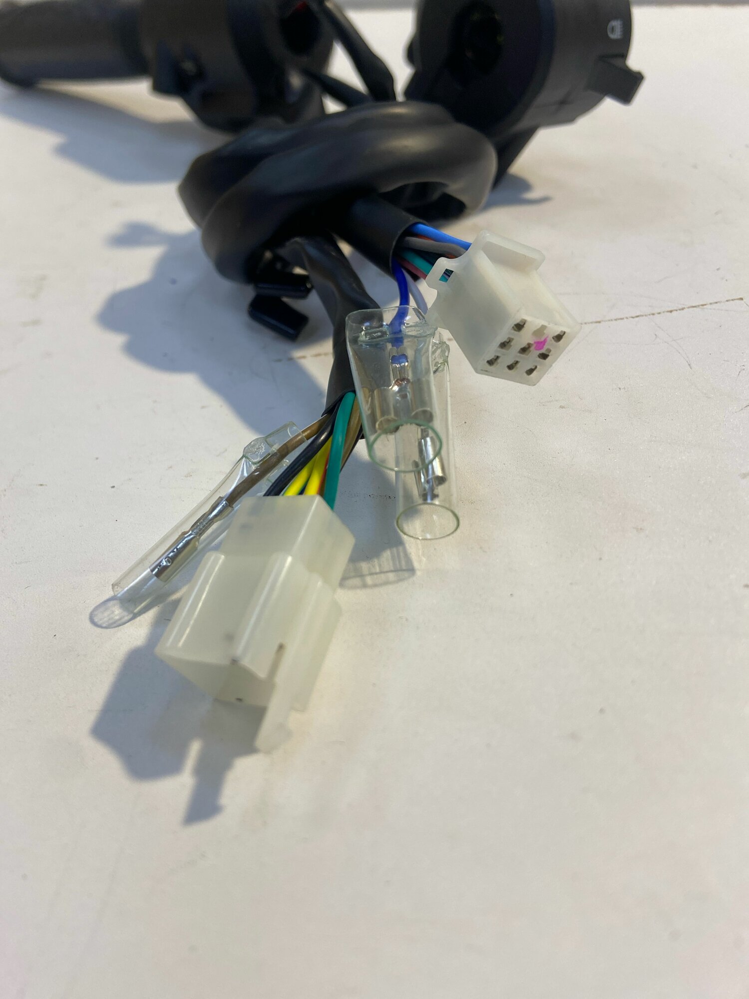 Пульты руля (переключатели) пара с ручками мопед Альфа RS