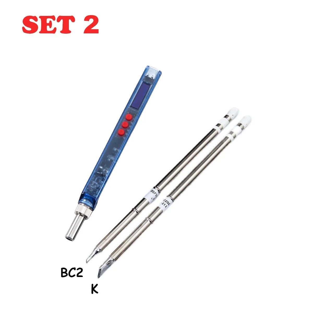T12 OLED Мини-паяльник 65 Вт With 2 pcs T12 tip