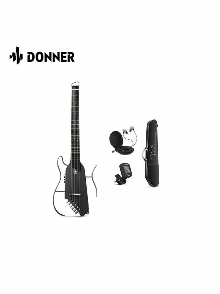 Электрогитара Donner 6-String HUSH-I, 39 дюймов