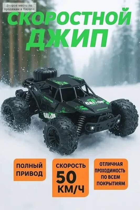 Скоростной джип на радиоуправлении машинка на пульте управления