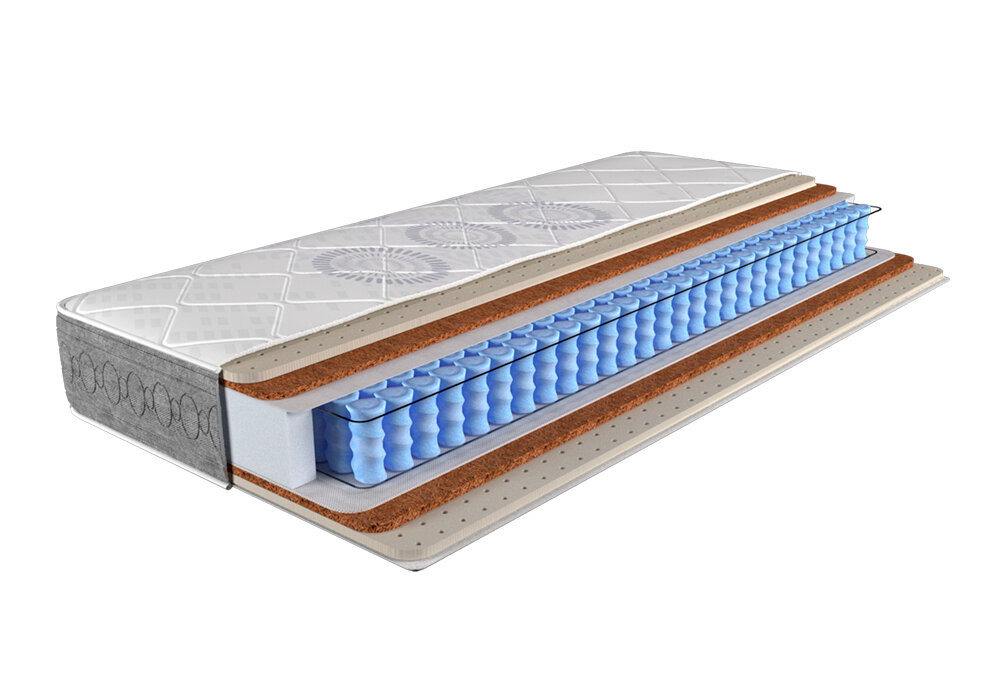 Матрас Strong Original Top, независимый пружинный блок, средняя жесткость, двуспальный, 160x200 см