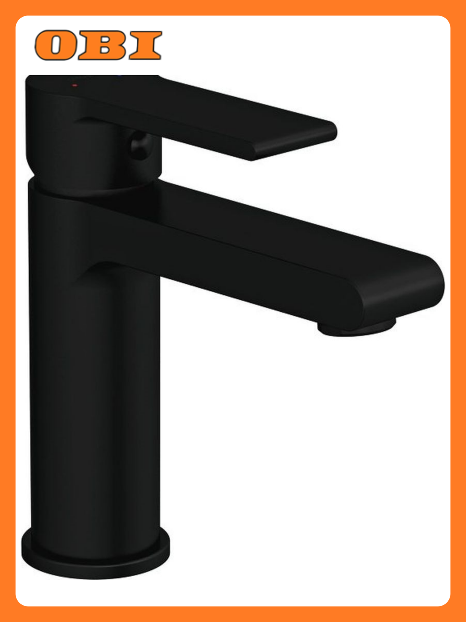 Смеситель для раковины Cersanit BRASKO BLACK 63107, рычажное управление