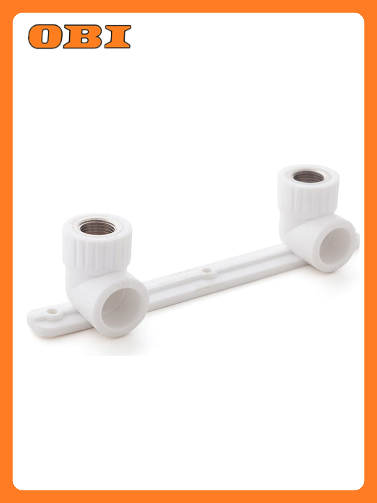 Угольник комбинированный под смеситель PPR внутрен. резьба 20х 1/2, белый, RTP