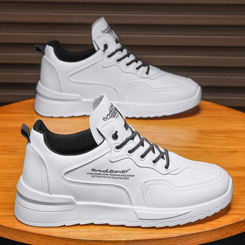 LUO Кроссовки Мужчины Осень Стильные Увеличенная Подошва Сетка/CY02 white