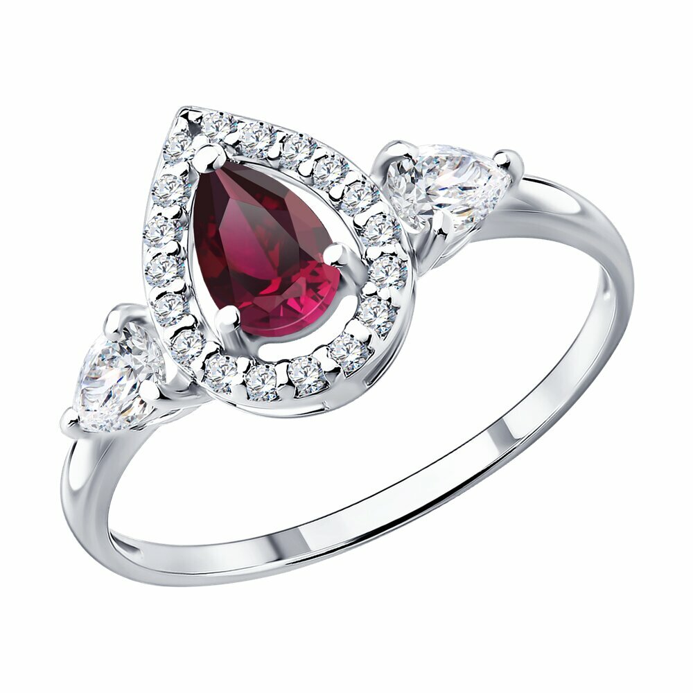 Кольцо, серебро, 925 проба, родирование