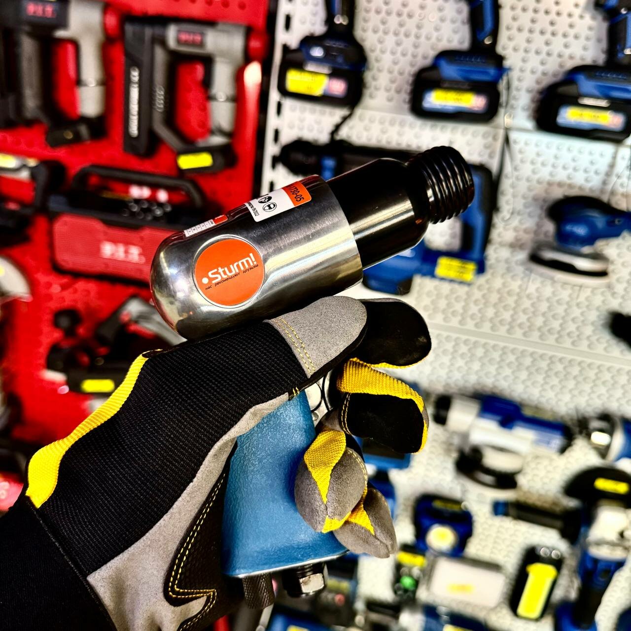 Пневмодолото Sturm AU-1730-05, 6.3 бар, 4500 оборотов/мин, 5 шт, коробка