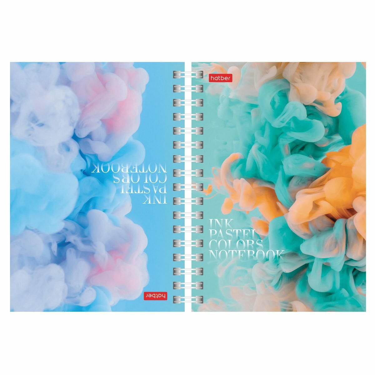 Блокнот малый формат А6, 80 л, гребень, твердый картон, клетка 2 цв, HATBER, "Нежный флёр", 082839 (80ЗКтд6В1гр_300)