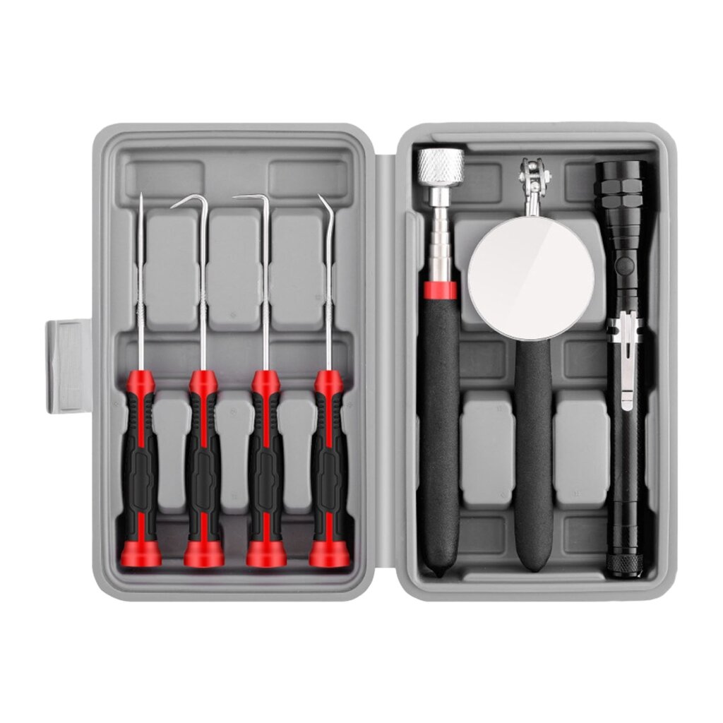 Набор Инструментов На Присоске 7шт Со Съемником Уплотнений Телескопическая Магнитная Ручка Для Ремонта И Обслуживания Автомобилей