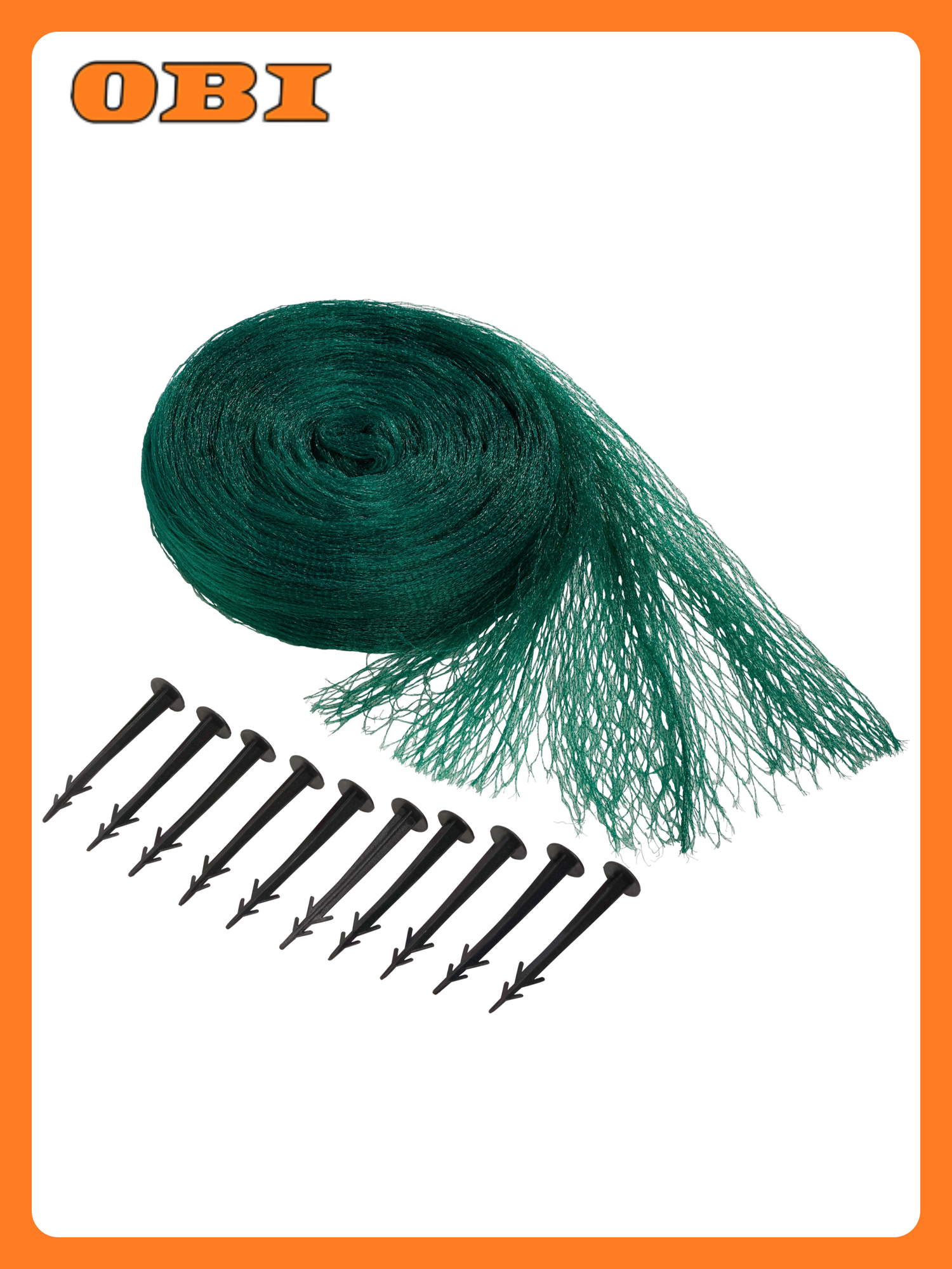 Сетка для пруда OBI, 5x4м, защита от загрязнений, устойчивость к погодным условиям