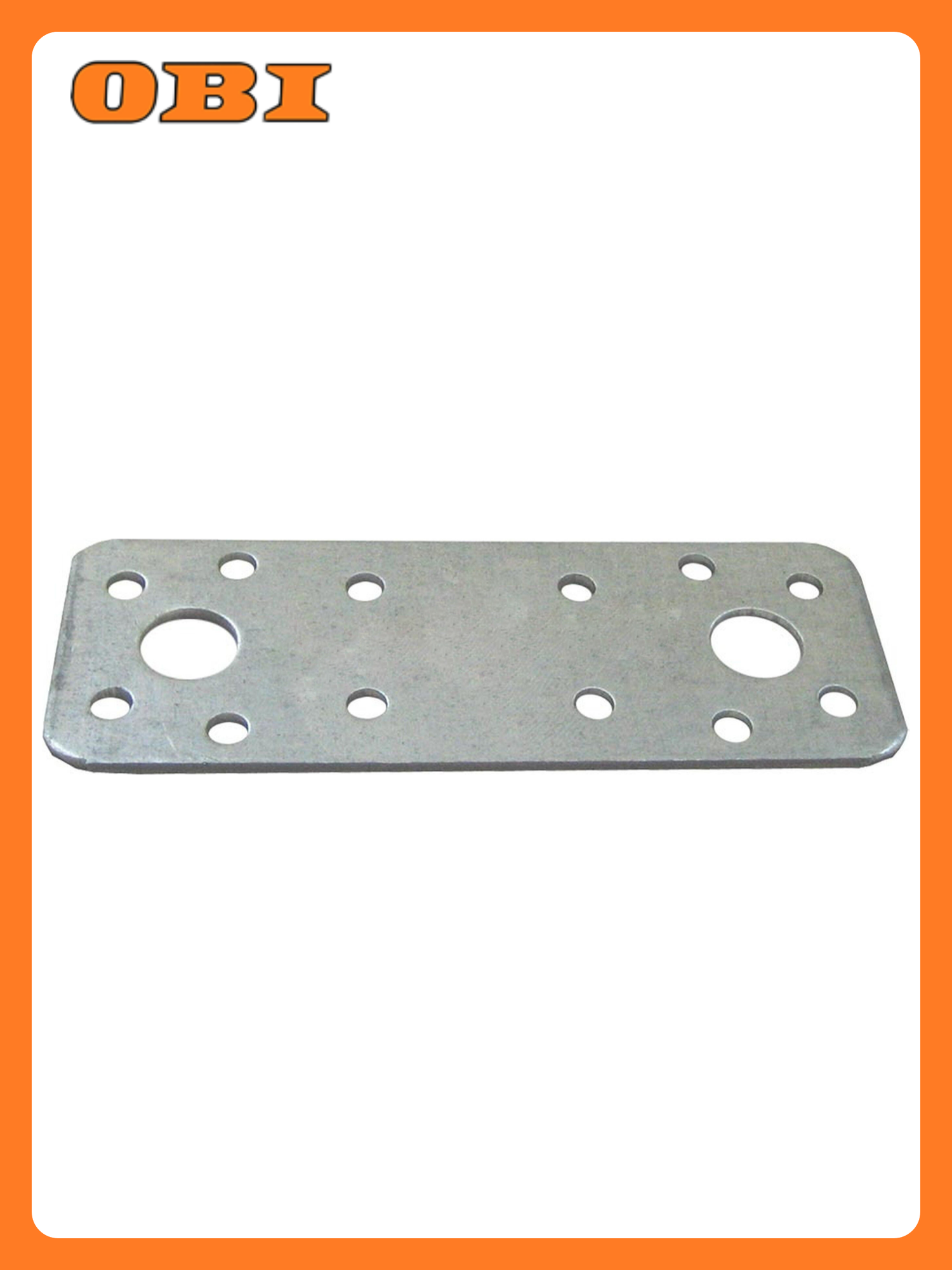 Пластина соединительная Tech-KREP, оцинкованная сталь, 100x35x2 мм