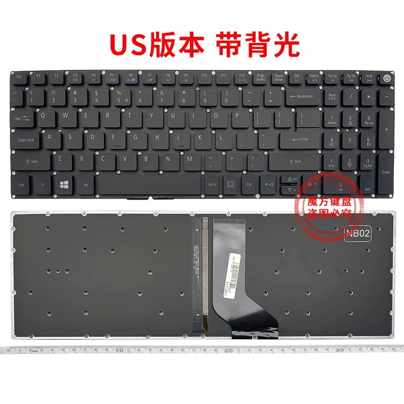 Подходит для клавиатуры Acer Aspire 5 A515-51G V5-591G F5-572/572G V3-574G (Применимая модель/с подсветкой)[Совершенно