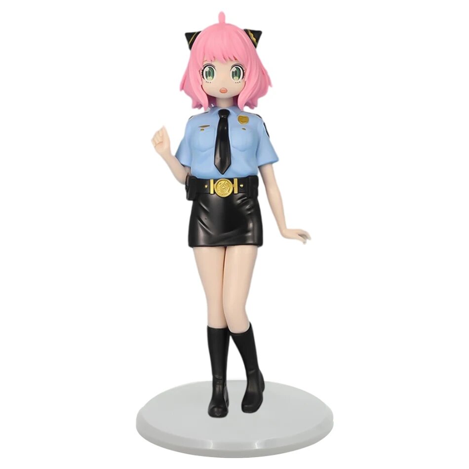 Фигурка Аниме SPY×FAMILY: Косплей-девушка В Полицейской Форме (Аня Форджер), 20-21 См, Коллекционная Модель Из ПВХ Для Взрослых