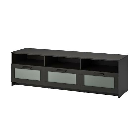 Тумба под ТВ, черный 180X41X53 СМ IKEA BRIMNES бримнэс 704.098.92