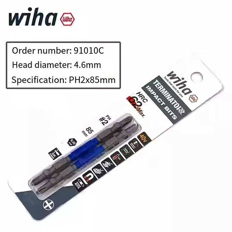 Набор бит Wiha для отверток 16 шт, PH2, 65/85/100 мм