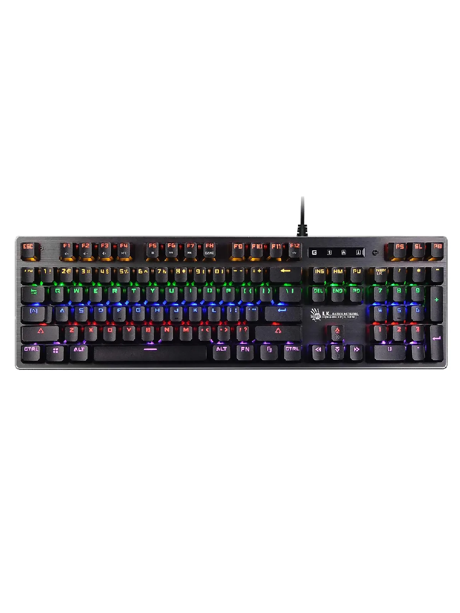 Клавиатура A4Tech Bloody B760 серая, механическая, USB, LED (1080494)