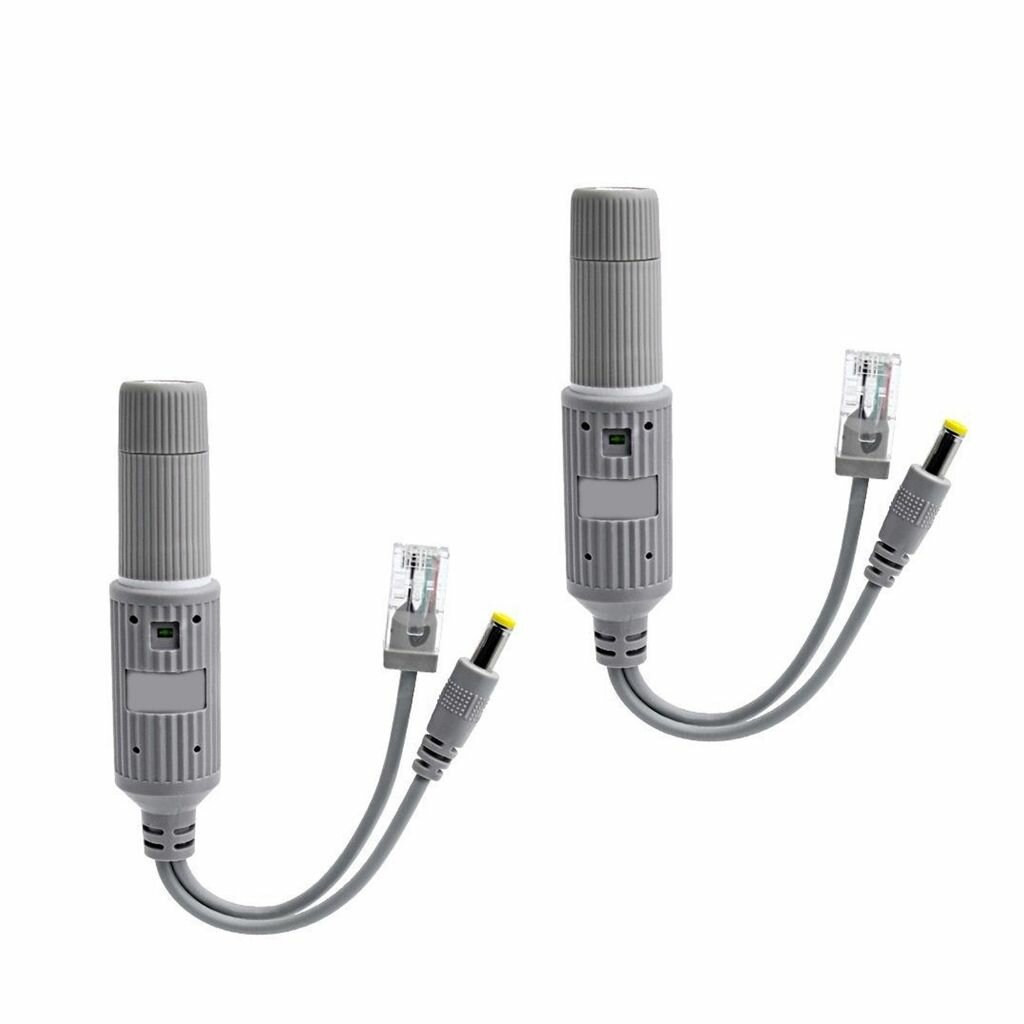 2 наружных водонепроницаемых модуля питания камеры POE network splitter от 48 В до 12