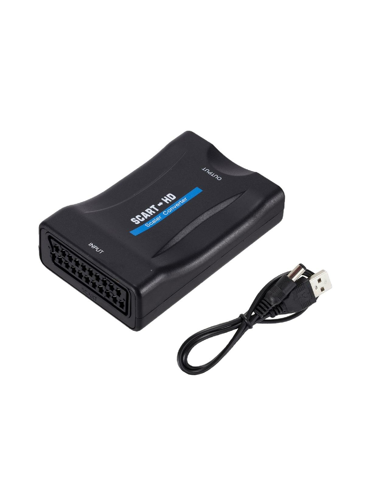 Конвертер SCART в HDMI HD + кабель питания USB