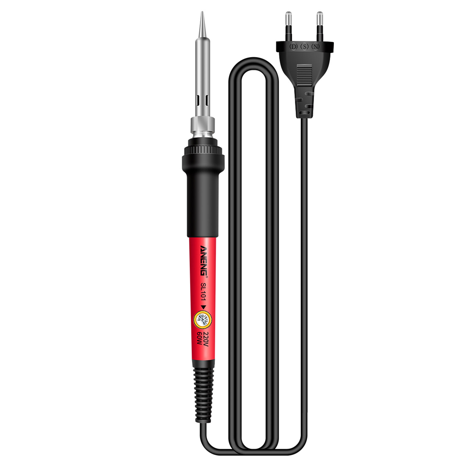 Паяльник: 60W с 6 Уровнями Температуры от 200°C до 450°C Быстрый Нагрев и Стабильная Работа - Полный Комплект с Мультиметром и Переносной Сумкой для Ремонта Электроники и DIY