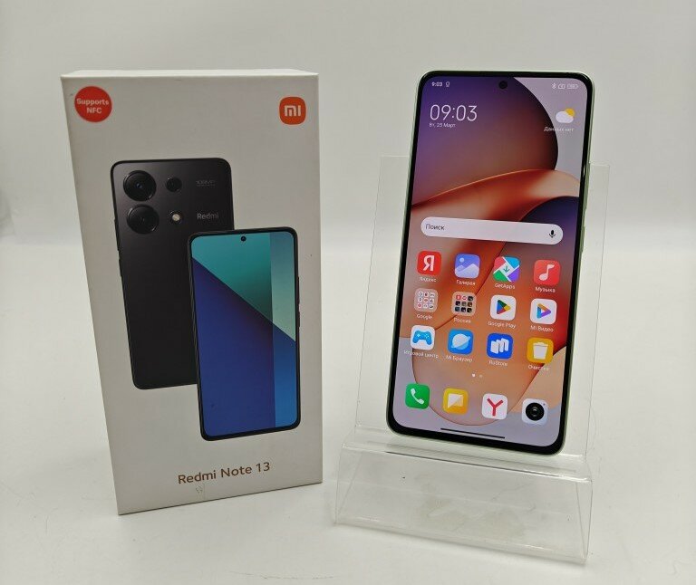 Смартфон Xiaomi Redmi 13 8/128 ГБ, зеленый (Mint Green), 90 Гц, камера 108 Мп, 5030 мАч, Android 14 (RU версия)