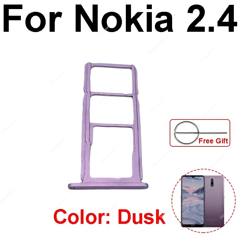 Для Nokia 1.4 2,4 3,4 лоток для SIM-карты, держатель слота для чтения SIM-карт, адаптер для 2.4 Dusk