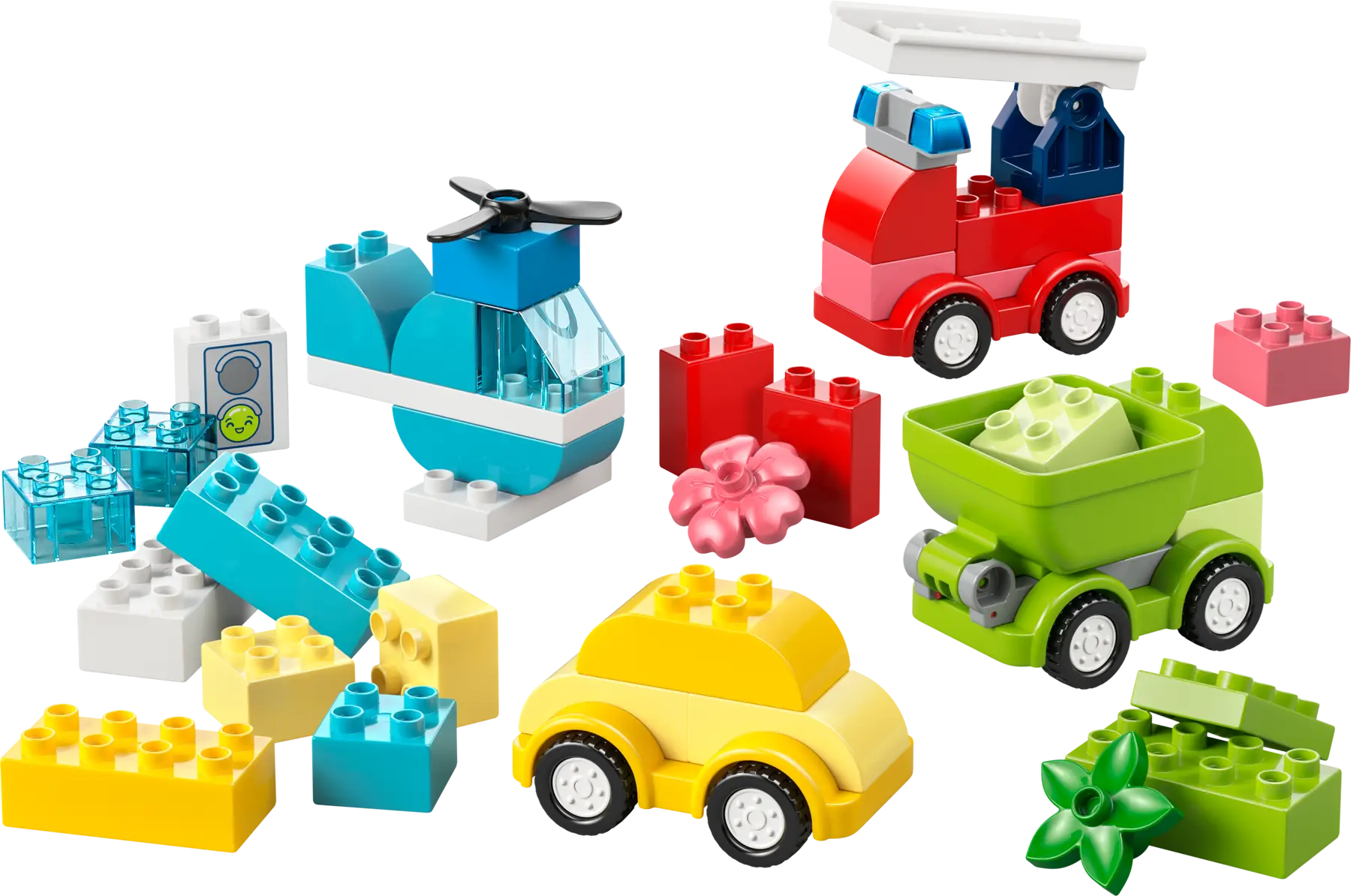 Конструктор LEGO DUPLO 10474 Творческие автомобили, разноцветный, 42 дет. — фото 1