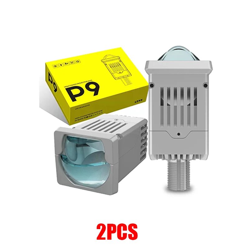 H7 светодиодные фары 2-дюймовый автомобильный проектор с лазерной линзой H4 Light 9005 9006 H7, 2PCS