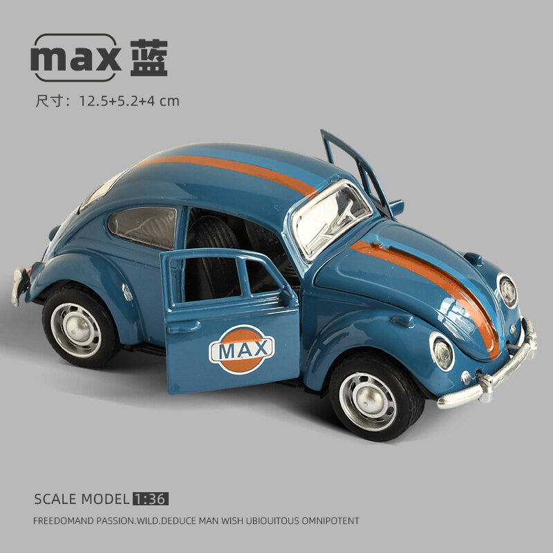 В коробке, модель автомобиля в стиле ретро, классика, винтаж, пикап, масштаб 1:32, из сплава, имитация детской игрушечной машинки.