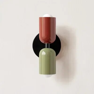Настенные светильники ONEYLTT железные разноцветные 90-260В Black Green Red
