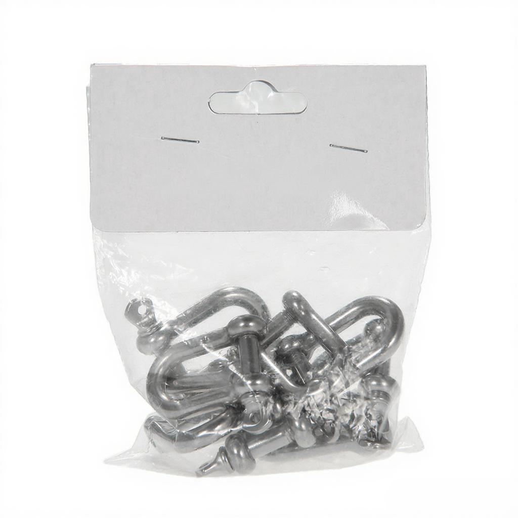 10 ШТ. U-образные анкерные скобы для наружного применения, пряжки для браслетов из паракорда, нержавеющая сталь