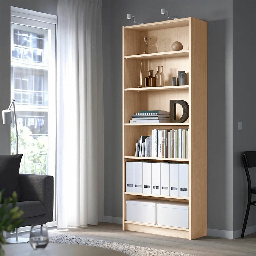 Фиеста К Стеллаж Билли 01 FS дуб молочный дизайн IKEA