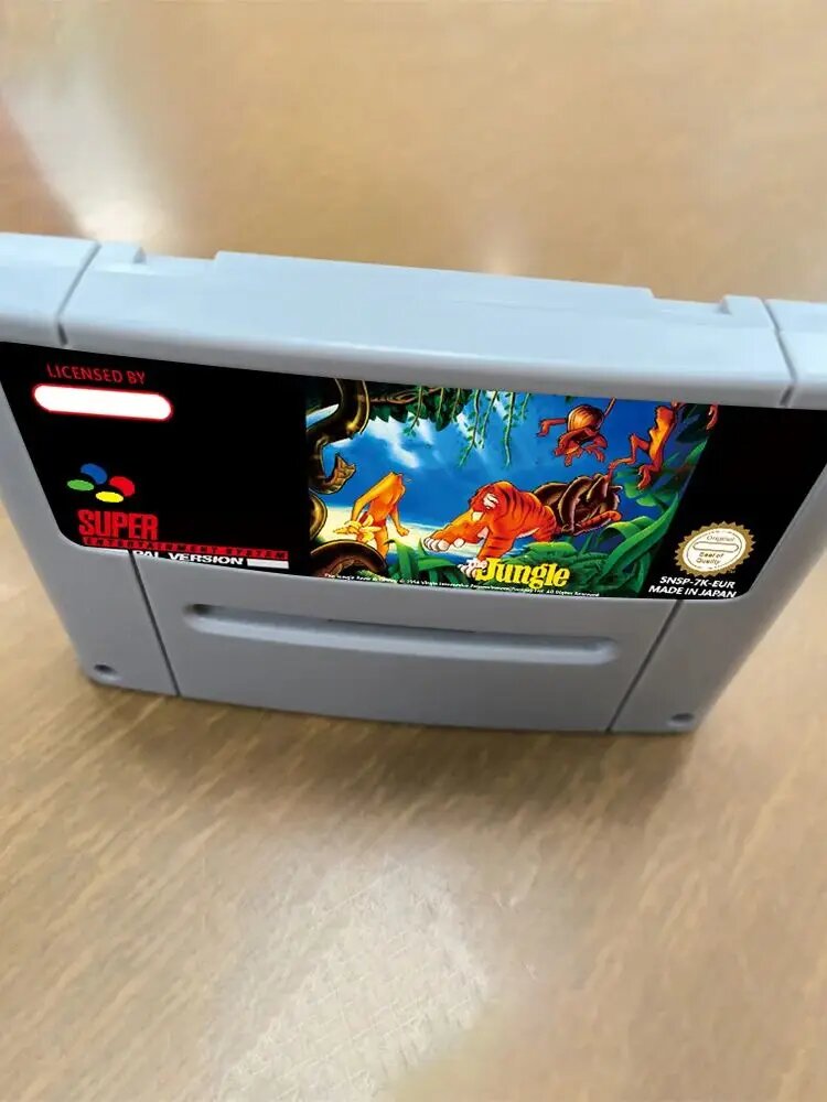 Jungled Game Book Action 16BIT Game Cartridge для SNES EUR VERSION