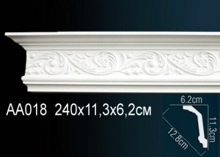 Карниз Потолочный для Ремонта Perfect AA018 Д240xШ6.2xВ11.3 см /Перфект