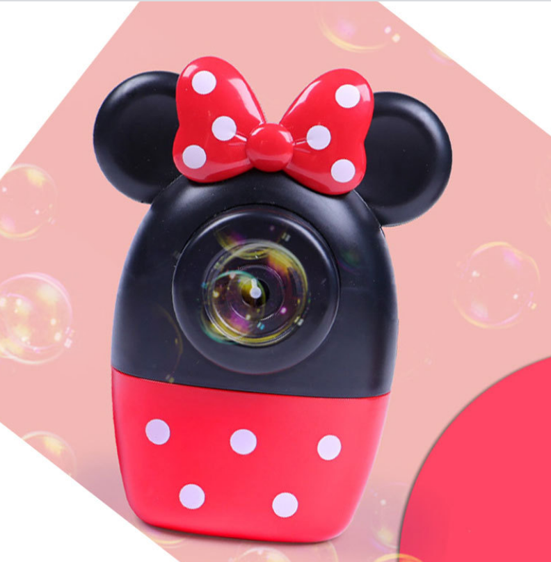 Дисней мини электрический пузырь машина дети автоматический воздух пены на открытом воздухе игрушки детская вода игрушка утечка пены Blaster пены (красный)