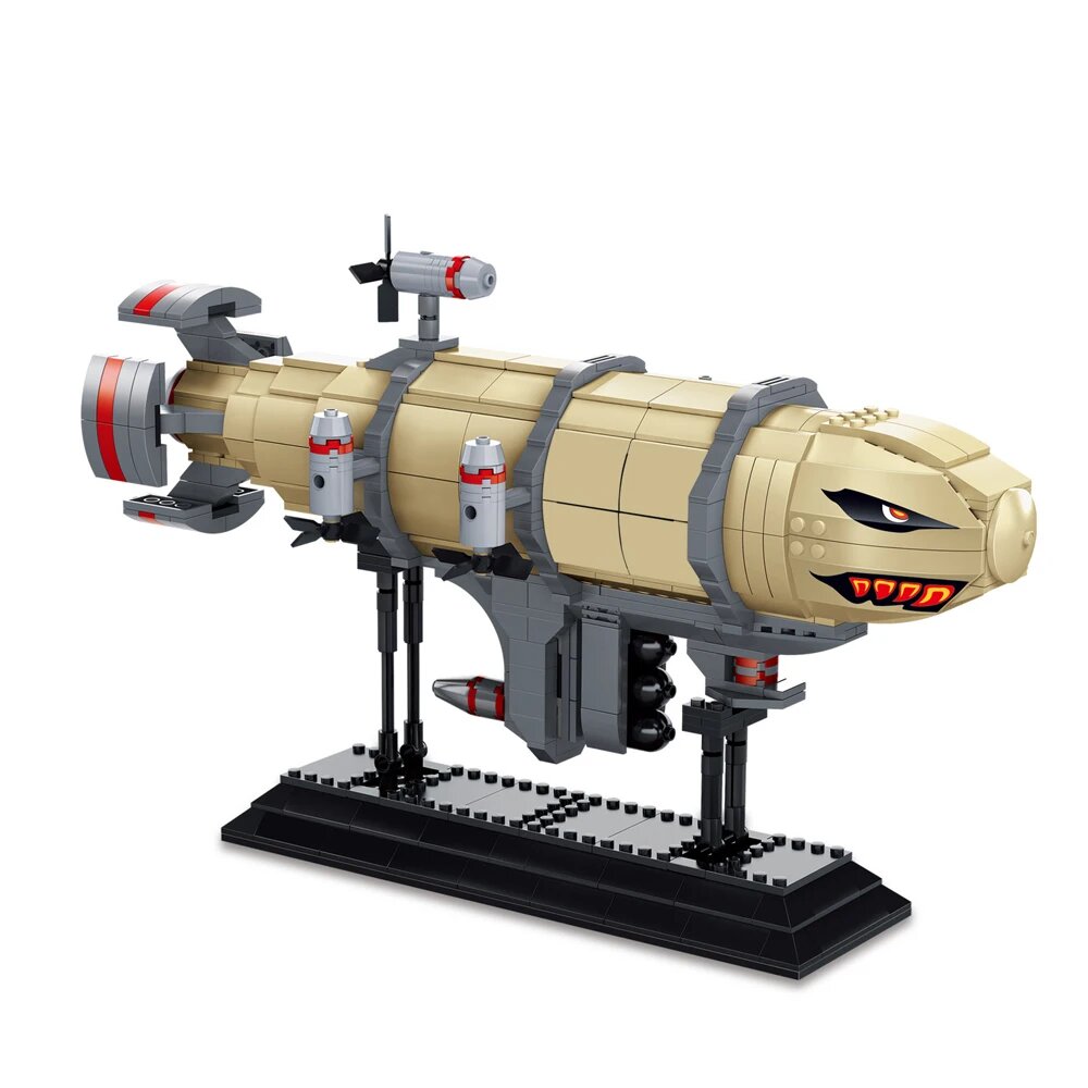 В наличии MOC Креативные классические игры Киров Дирижабль Строительные блоки Кирпичи Сборка моделей игрушек для детей Подарочный набор на день рождения