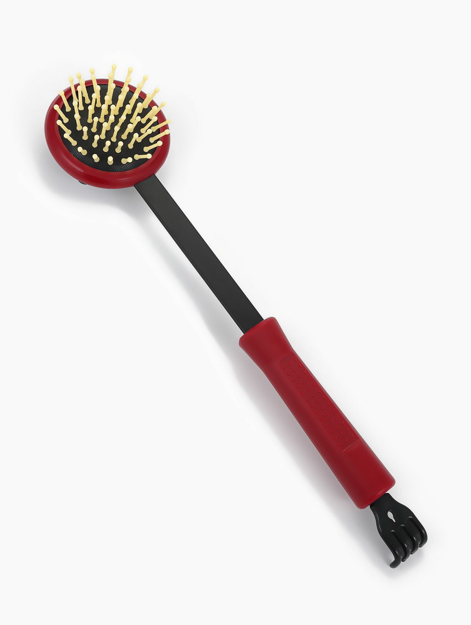 Массажёр-чесалка "Отдых", двусторонний, универсальный, 35x6x8 см, красный, чёрный