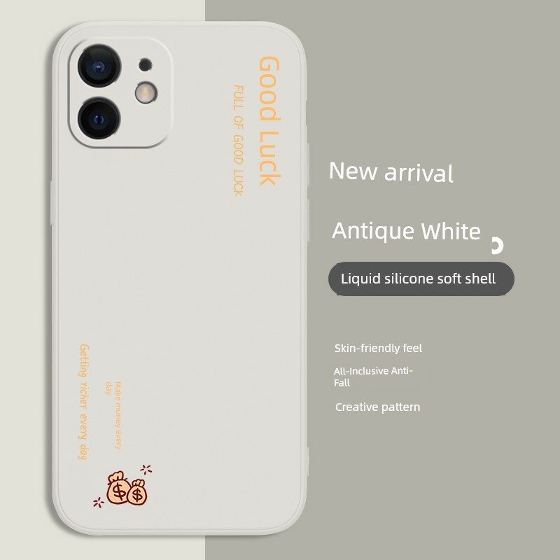 Премиум чехол для iPhone 11 из силикона в антично-белом цвете, прочная ударопрочная защита с мягкой TPU-материей для