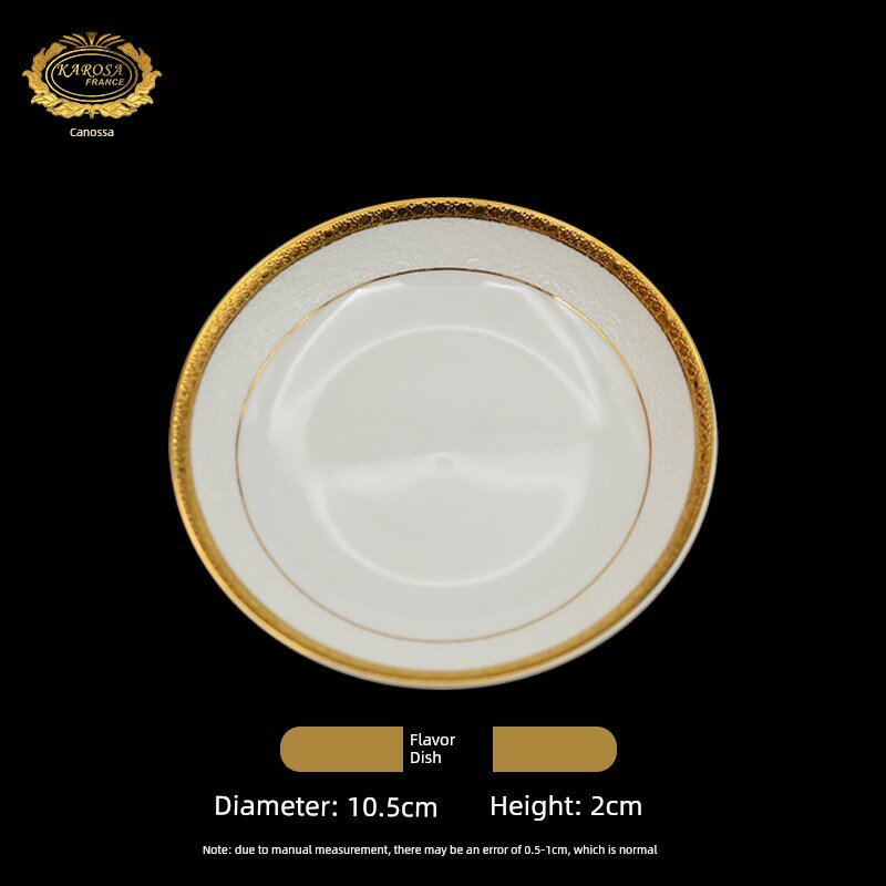 Набор посуды из костяного фарфора в китайском стиле с тиснением под золото, класса люкс, для домашнего использования,