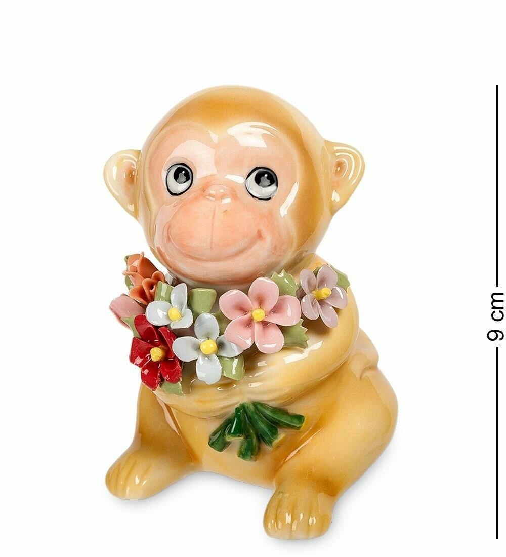 Фигурка Обезьяна с букетом (Pavone) A2062362 Pavone, Керамика