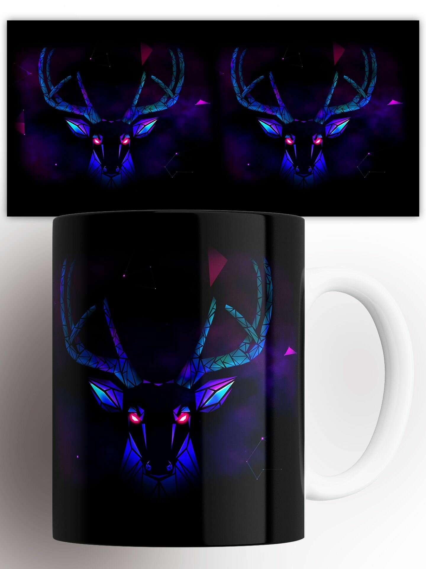 Кружка Олень неон 330 мл